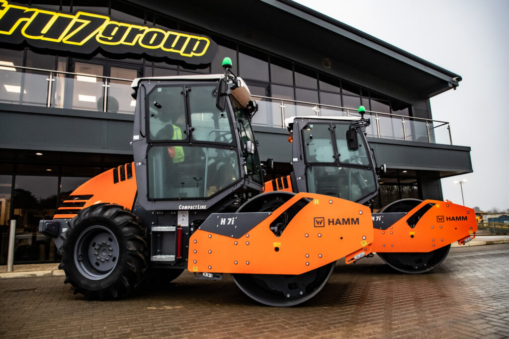 Hamm H7i Compact Roller For Hire - Smooth Drum Roller Hire